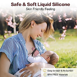 Voraiya® Lactation Massager with Heat for Breastfeeding 2 in 1, Lactation Massager with Warming and Vibration Adjustable for Clogged Ducts, Soft Breast Massager, Improve Milk Flow