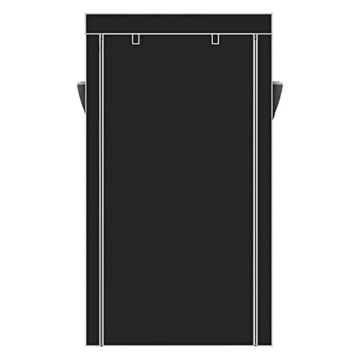 Wekity 10 Tiers Shoe Rack with Dustproof Cover Closet Shoe Storage Cabinet Organizer (Black)