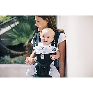 Ergobaby 360 All-Position Baby Carrier with Lumbar Support (12-45 Pounds), Triple Triangle