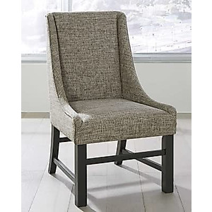 Signature Design by Ashley Sommerford Modern Farmhouse Upholstered 2 Piece Dining Chair Set, Brown