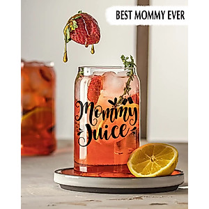 Gifts For Mom - Gifts For Mom From Daughter, Son, Kids - Unique Mother's Day, Birthday Gifts for Women- Funny Gifts Ideas For Mom - 16 Oz Coffee Glass