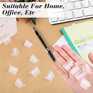 50 Pack Plastic Game Card Stands Clear Card Holders Table Place Game Pieces Sign Stand for Board Game Photo Memo Picture Display Party Favor - 0.75×0.75inch