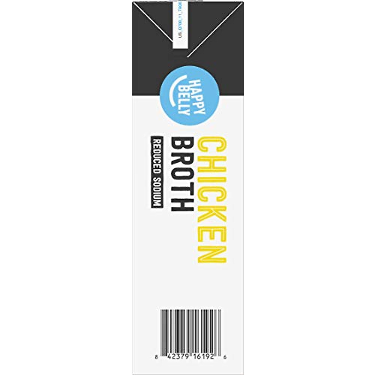 Amazon Brand - Happy Belly Reduced Sodium Chicken Broth, 2 pound (Pack of 1)