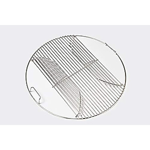Noa Store 22 Inch Stainless Steel Grill Grate Round Hinged Cooking Grill Grate Used as Replacement Grill Grate, Fire Cooking Grate and BBQ Grill Grates Replacement