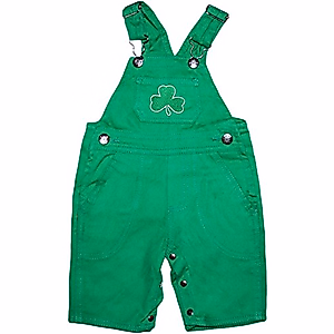Creative Knitwear Irish Baby Shamrock Long Leg Overalls