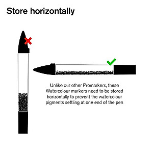 Winsor & Newton ProMarker Watercolor Marker Set, 12 Count, Landscape Tones