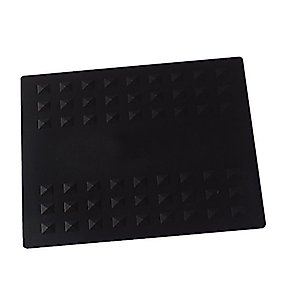 Colortrak Heat-Resistant Styling Station Mat, Silicone Mat Prevents Work Surfaces from Heat Damage of Styling Tools, Prevent Tool from Falling or Slipping, Black, 9 x 11 inches