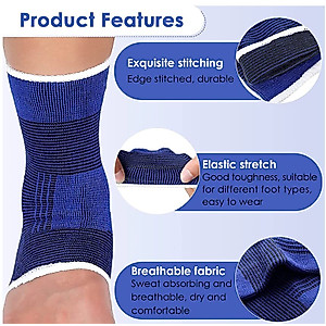 LUXXII (2 Count Elastic Ankle Brace Support Compression Wrap Movement Protection Ankle Sport Fitness Guard Band