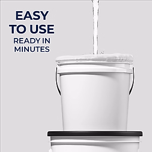 Outback Water Emergency Filtration System - 5 Gallon Bucket Water Filter - Gravity Powered, Portable, Purify up to 24 Gallons of Potable Drinking Water Per Day