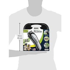 Wahl Lithium Ion Pro Series Cordless Animal Clippers – Rechargeable, Heavy-Duty, Electric Dog & Cat Grooming Kit for Small & Large Breeds with Thick to Heavy Coats – Model 9766