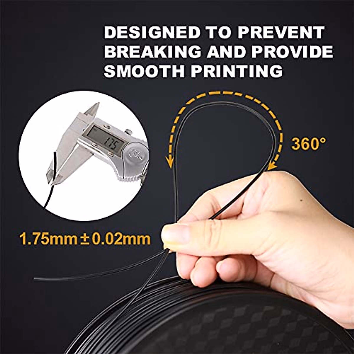 3D Printer Consumables Elastic Flexible TPU 3D Printer Filament 1.75mm 95A Rubber Material Roll Flex 250g Filament for 3D Printing (Color : Skin a)