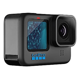 GoPro HERO11 Black Waterproof Action Camera Vlogging Bundle with Volta 4900mAh Battery Grip with Built-in Tripod Legs, 128GB microSD Card, Extra Battery, Multi Card Reader