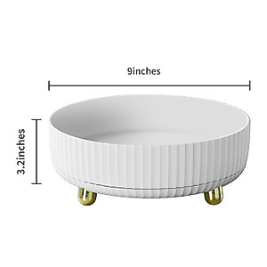 funest Makeup Perfume Organizer, 360 Degree Rotating Lazy Susan Cosmetic Desk Storage Lotions Display Case Round Gift Tray with Large Capacity , for your Jewelry