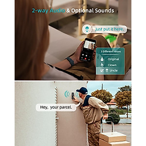ZUMIMALL 2K FHD Doorbell Camera Wireless, WiFi Video Doorbell Camera with Chime, IP66 Waterproof, Motion Detection, Night Vision, 2-Way Audio, Local & Cloud Storage, 2.4G WiFi, 30s Voice Message