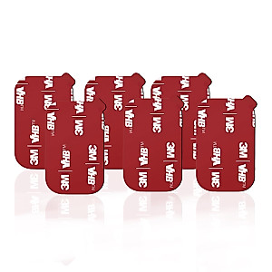 VIIMAKE 6pcs Rectangle 3M Sticky Adhesive Replacement Kit, for Magnetic Car Dashboard Phone Mount Base Sticker Parts, Double Side 3M VHB Tape Adhesive Pads