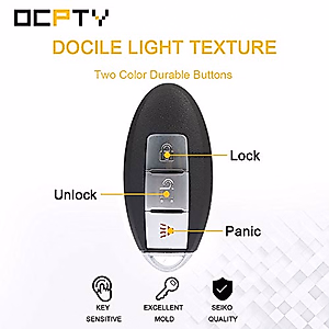 OCPTY 1X Keyless Entry Remote Control Key Fob Transmitter Replacement for Nissan for Sentra for Versa for Frontier for Murano for Pathfinder for Xterra 2002-2016 KBRASTU15 CWTWB1U415 CWTWB1U733