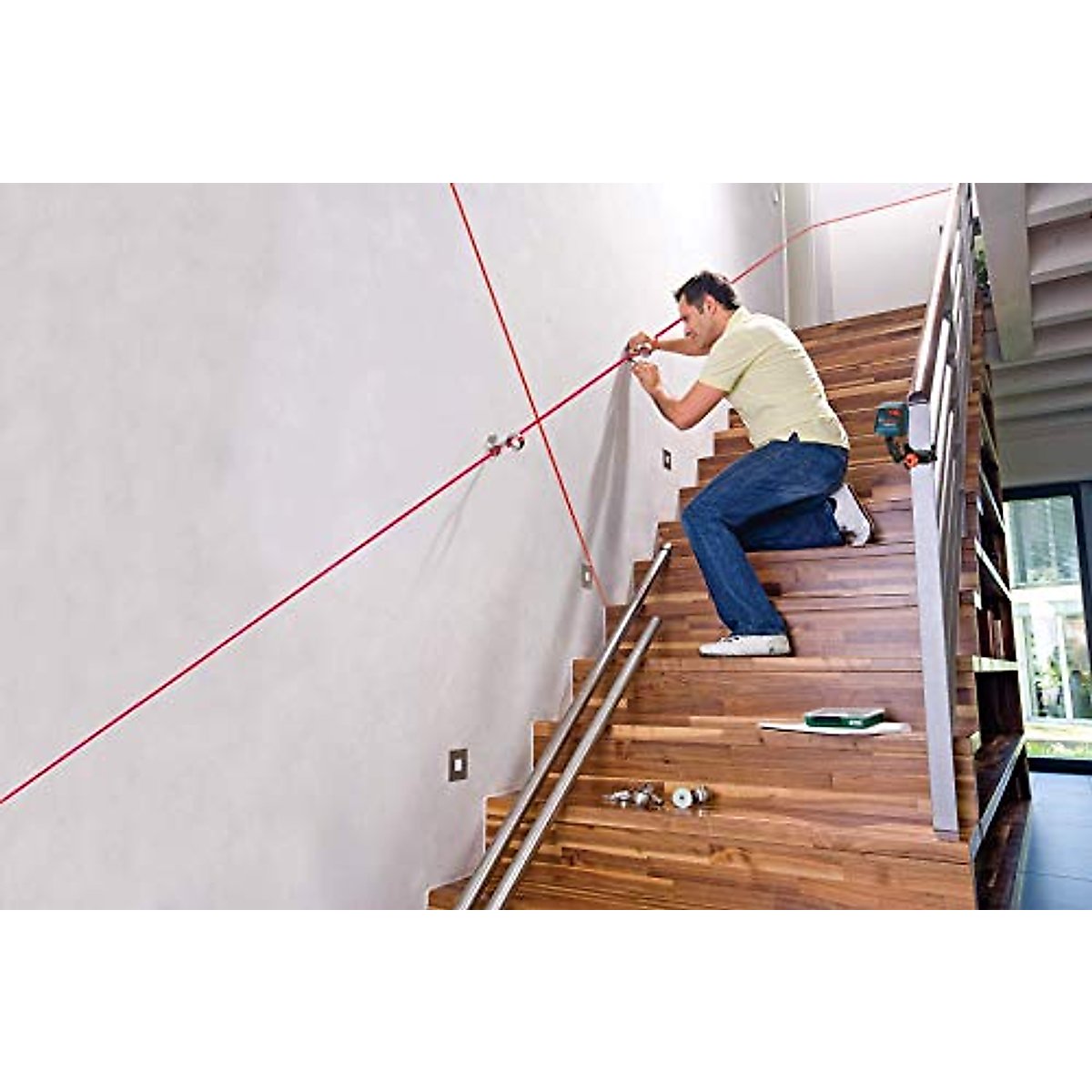 BOSCH GLL30 30ft Cross-Line Laser Level Self-Leveling with 360 Degree Flexible Mounting Device