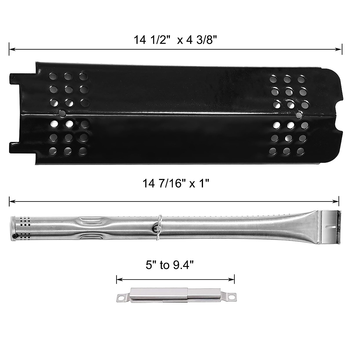 463340516 Grill Parts for Charbroil Gas2coal Grill Replacement Parts 463370516 Charbroil 3 Burner 463336818 463370519 463278419 463370518 Grill Parts G553-0002-W1A Heat Tent G421-0500-W1 Burner Parts