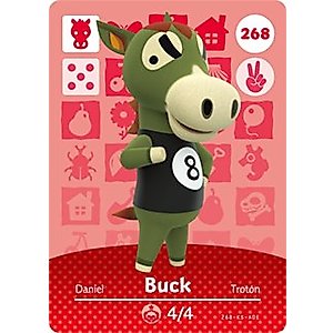 Buck - Nintendo Animal Crossing Happy Home Designer Amiibo Card - 268