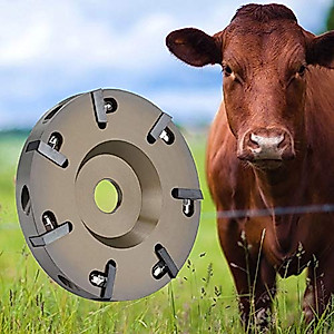 Electric Hoof Knife Tool, Aluminium Alloy Hoof Nipper Tools, Professional Hoof Trimming Disc Plate, High Strength Hoof Trimming Disc Plate Tool for Livestock Sheep Cattles Horses(7 Blades)