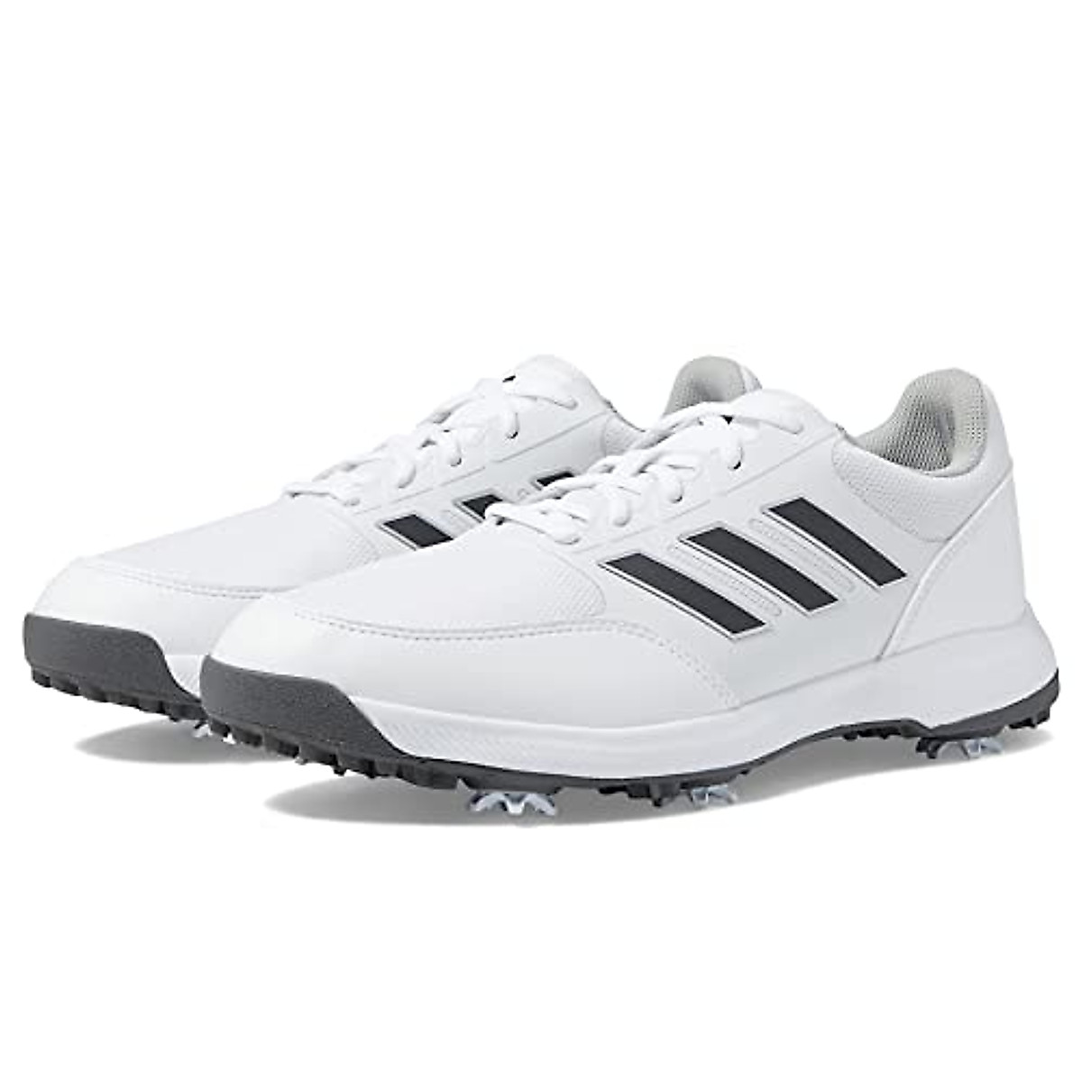 adidas Men's Tech Response 3.0 Golf Shoes, Footwear White/Dark Silver Metallic/Silver Metallic, 12
