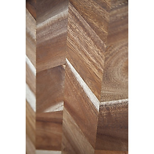 Noodle Board Acacia Stove Top Cover Stove Burner Cover RV Sink Cover Extra Work Surface 4 Burner, Dark Brown