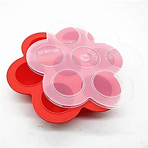 Vita Saggia Egg Bites Mold Set for Instant Pot Set of 2 with 2 Lids – Silicone Sous Vide Cooker and Egg Poacher Baby Food Freezer Tray Makes Mini Quiches, Meatloaf and Brownie Bites in Pressure Cooker