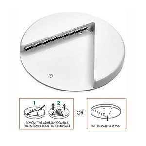 ZHAWK Kitchen Jar Opener | The Under Cabinet Lid Opener – Easy Grip, One Handed Jar & Bottle Opener for Weak Hands & Seniors with Arthritis | Effortless Jar Opener (Plastic - Design #1)