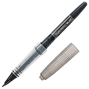 Pentel Arts Tradio Stylo Sketch Pen Refills, Black, Box of 12 (MLJ20-A)