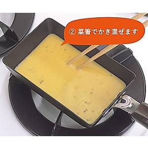 Shimomura Kihan 27473 Tsubamesanjo Frying Pan, Perfect for 1 Piece, Egg, Made in Japan, Iron, Induction Compatible, Bento Box, 5.9 x 3.9 inches (15 x 10 cm)