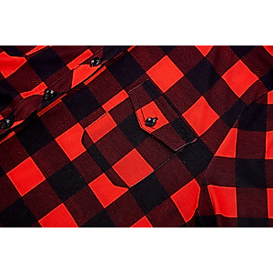 Urban CoCo Women's Classic Plaid Shirt Button Down Long Sleeve Blouse (M, 8)