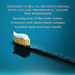 R.O.C.S. Toothpaste - Mineralin Formula with Calcium, Bromelain and Xylitol - Best for Removing Plaque and Strengthening Enamel - Non-Fluoride Oral Care (Calcium Power, Pack of 1)