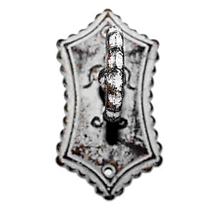 CTW Vintage Key Metal Hooks Set of 4, Antique White