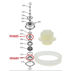 FN250B FN251 Nailer Head valve seal 904685 And 904689 Compatible With Porter Cable