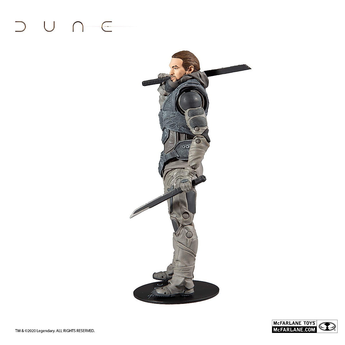 McFarlane Toys Dune Duncan Idaho 7-inch Action Figure with Build-A Glossu ‘Beast’ Rabban Figure Parts, Multicolor