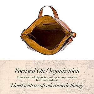 Patricia Nash | Luzille Leather Backpack for Women | Convertible Backpack Tote | Women's Purse Backpack, Tan