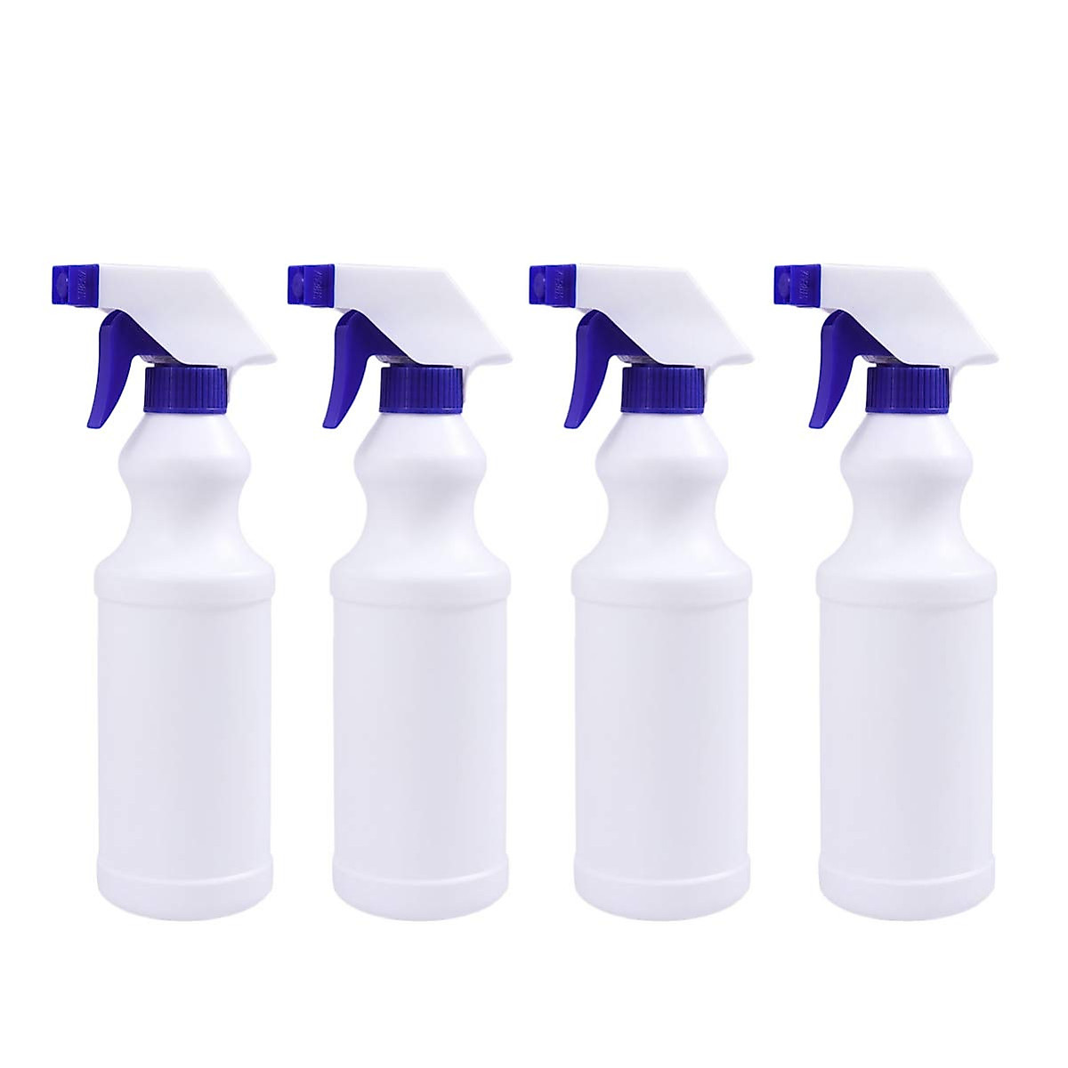 4pcs 500ml 16oz Plastic Spray Bottle Heavy Duty Empty Spraying Bottles Sprayer Cleaning Solutions Mist Water Bottles Industrial Laboratory Spray Bottles