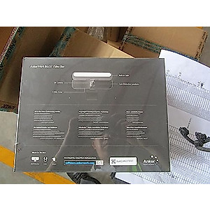 AnkerWork B600 Video Bar, 4-in-1 Design, 2K Computer Camera with Speaker and Microphone, Built-in Light, AI Video Conference Cam, Noise Cancellation, 4-Mic Array, Ideal for Remote Work