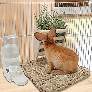 Rabbit Hay Feeder Guinea Pig Hay Rack Wooden Hay Holder for Small Pets Bunny Guinea Pig Chinchilla (Hay Feeder-B)