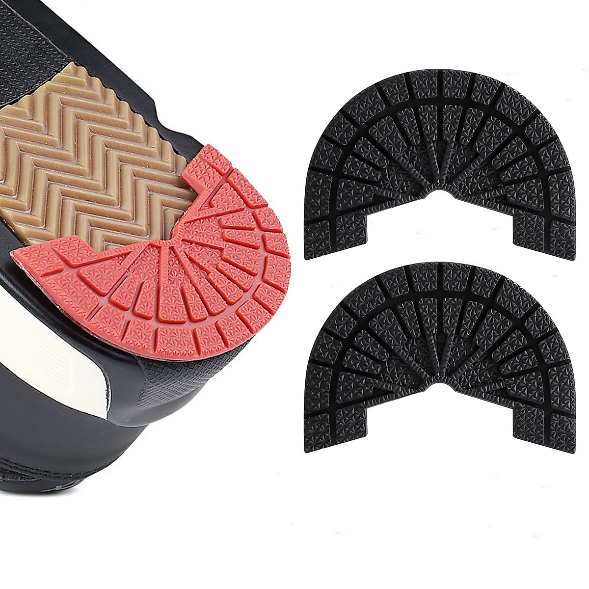 Sole Protector for Sneakers, Shoe Heel Protector Strong Self-Adhesive Repair Plates for Air Jordan Shoes Non Slip Heel Pad Sole Plates for Men and Women