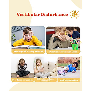 towigic Sensory Swivel Chair for Children with Autism,Chidren's Sensory Swivel Chair,Sensory Toy Chair Rotating Toy Chair,Balance Training,Concentration Training Sensory Control Swivel Chair