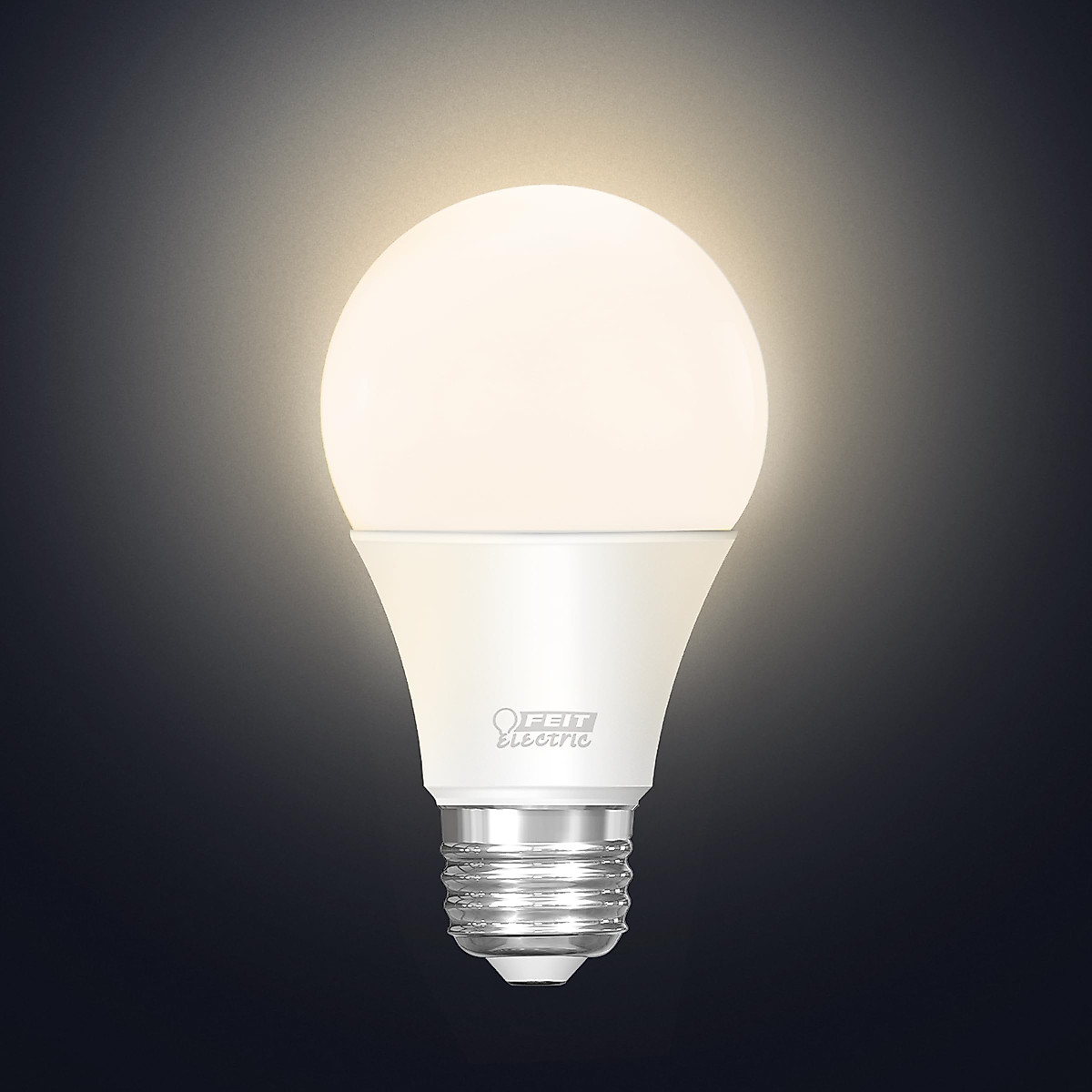 Feit Electric OM60/927CA/AG 60W Equivalent WiFi Dimmable, No Hub Required, Alexa Google Assistant A19 Smart LED Light Bulb, 4.4" H x 2.3" D, 2700K Soft White