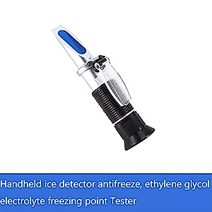 Battery Antifreeze Refractometer, Glycol Tester for Engine Coolant, Refractometer for, Propylene Glycol, Cleaning Fluids and Battery Fluids