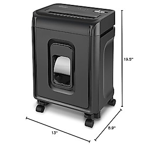 Aurora AU1035XA 10-Sheet Crosscut Paper/Credit Card Shredder with 4-Gallon Pullout Wastebasket