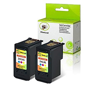 NineLeaf Remanufactured Ink Cartridge Compatible for Canon CL-241XL CL241XL PIXMA MG3620 MG3520 MG3220 MG2220 MG2120 MG3600 MX532 MX472 MX432 MX452 MX522 TS5120 MX392 Printer (Tri-Color,2 Pack)