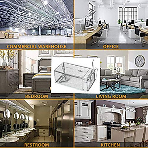 2-Pack Humane Rat Cage Traps, Live Mouse Rat Traps Catch and Release for Indoor Outdoor, Small Animals Traps, Easy to use, Pet Safe ( 10.6"x 5.5"x 4.5" )