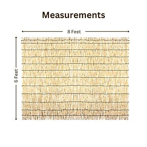 Sukkot Hadar- Kosher Reed Schach-Natural Reed Sukkha Mat, Highly Dense Whole Reed Peeled– Easy Assembly – 6x8-Feet