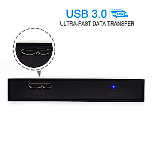 HWAYO 2.5'' 1TB Ultra Slim Portable External Hard Drive USB3.0 HDD Storage for PC/Desktop/Laptop/MacBook/Chromebook/Xbox One (Black)