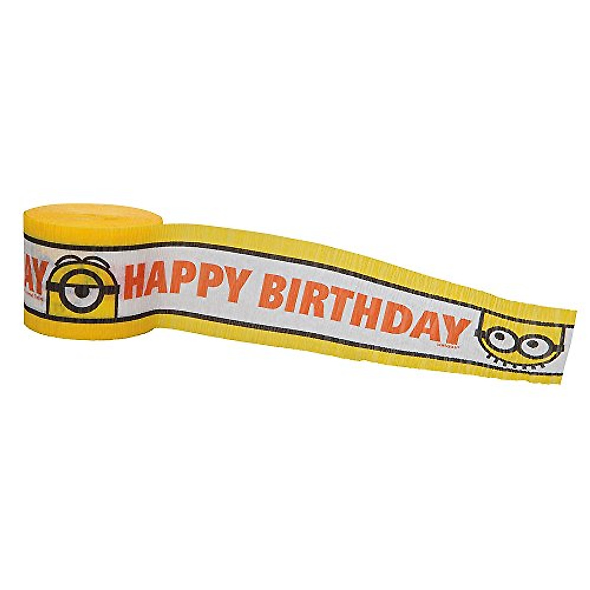 Birthday Crepe Paper Streamer - 30', Despicable Me, 1 Pc