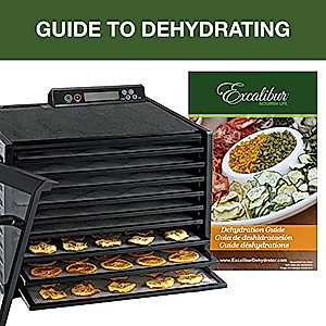 Excalibur 3948CDB Electric Food Dehydrator Machine with 48-Hour Timer, Automatic Shut Off and Temperature Control, 600 W, 9 Trays, Black